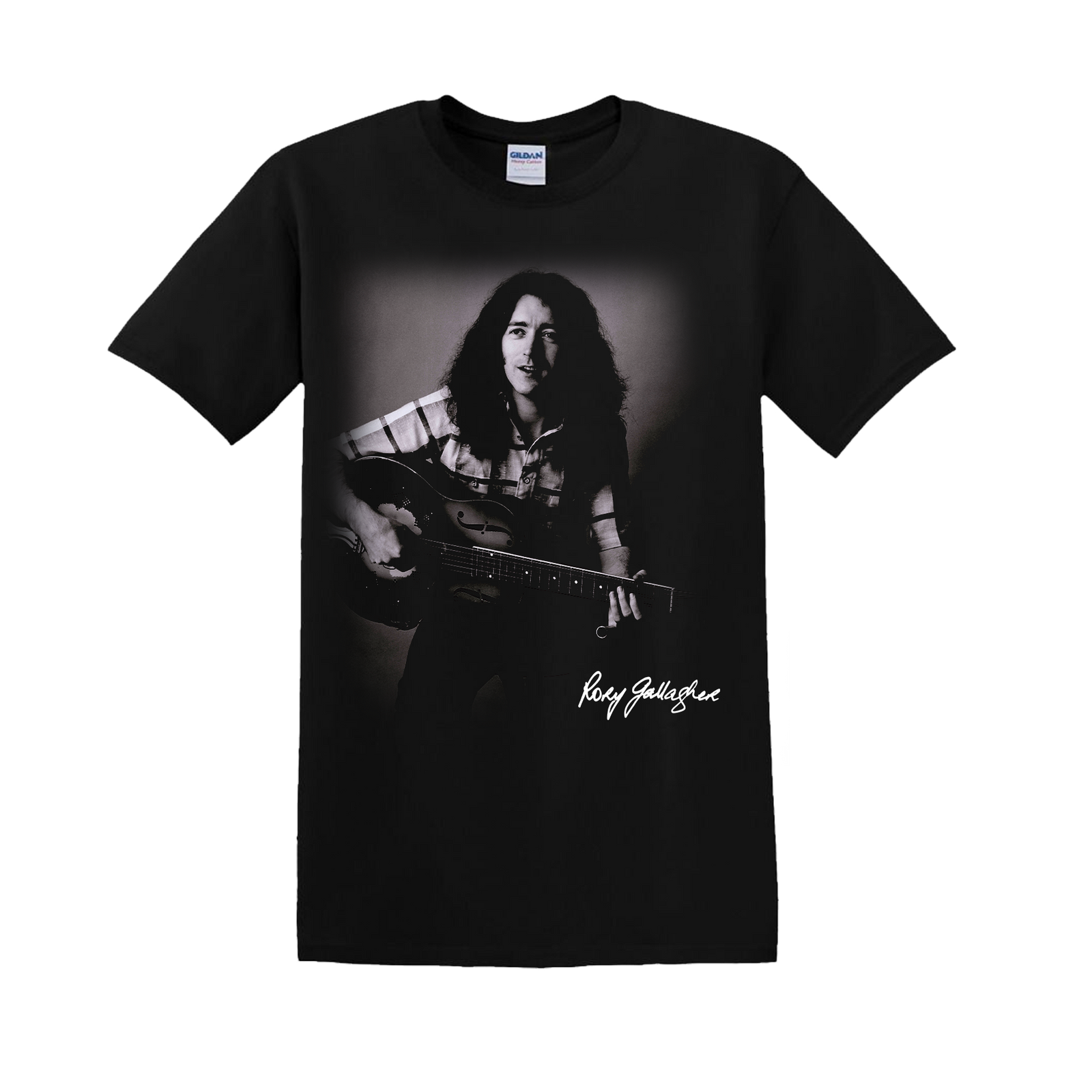 Official Rory Gallagher portrait tee, based on 1977 photo by John Prew ...